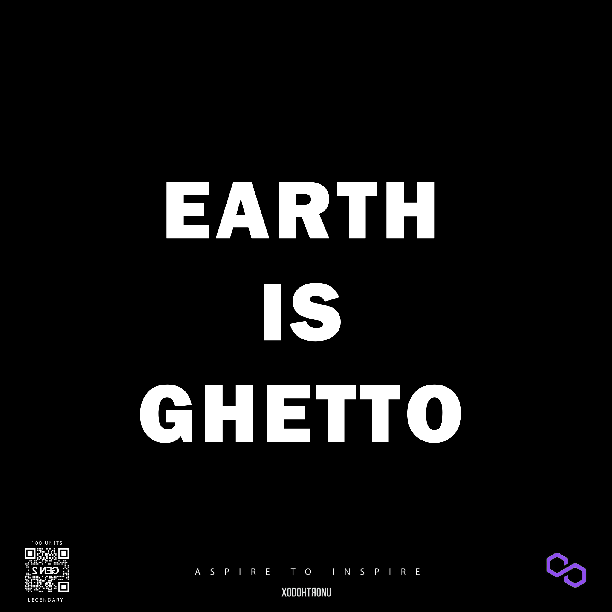 Earth Is Ghetto Trucker Hat- Space Blk GITD [GEN 1] ONLY 100 AVAILABLE ...