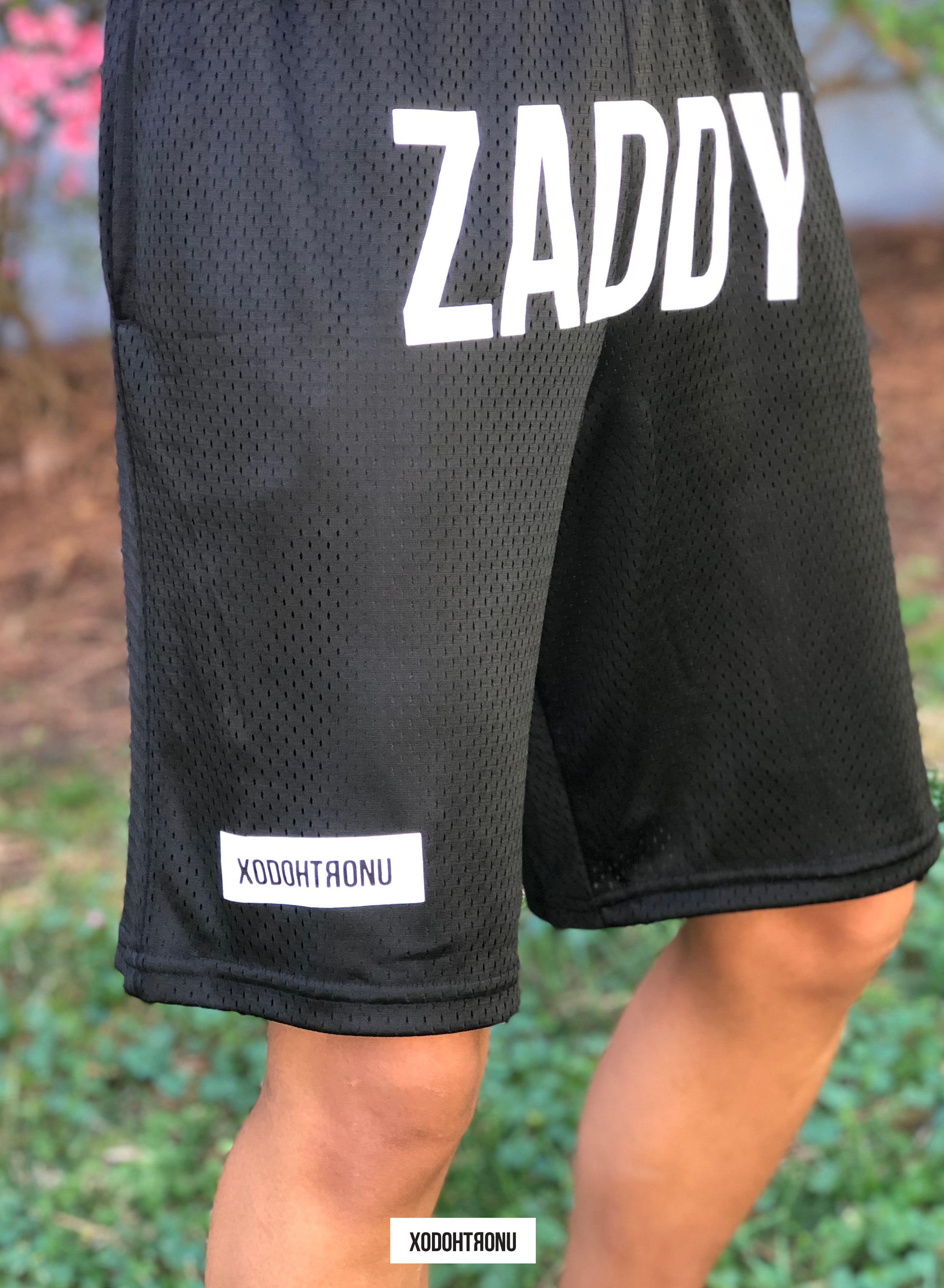 ZADDY Front Stamped Shorts Noir [VAULT]